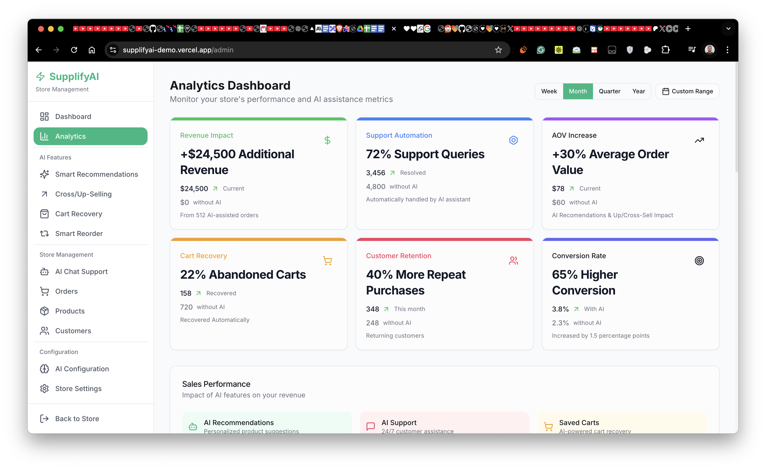 SupplifyAI - AI-Powered Growth Suite for Supplement & Wellness Brands